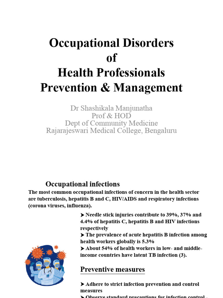 Occupational Disorders - Health Professionals | PDF | Health ...