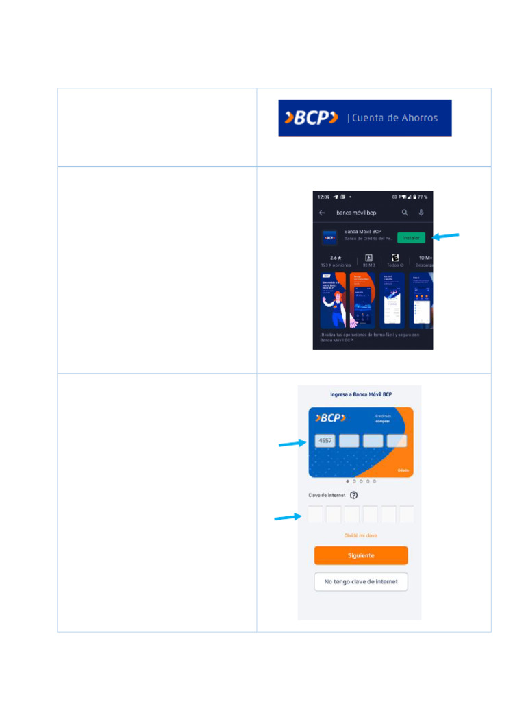 Perú - APP Banca Móvil BCP | PDF