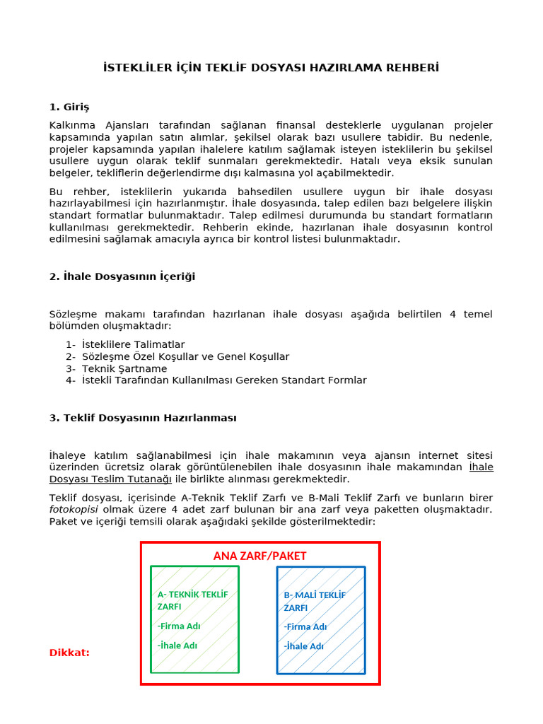 Teklif Dosyası | PDF