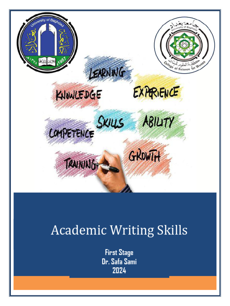 Academic Writing Skills: First Stage Dr. Safa Sami | PDF | English ...