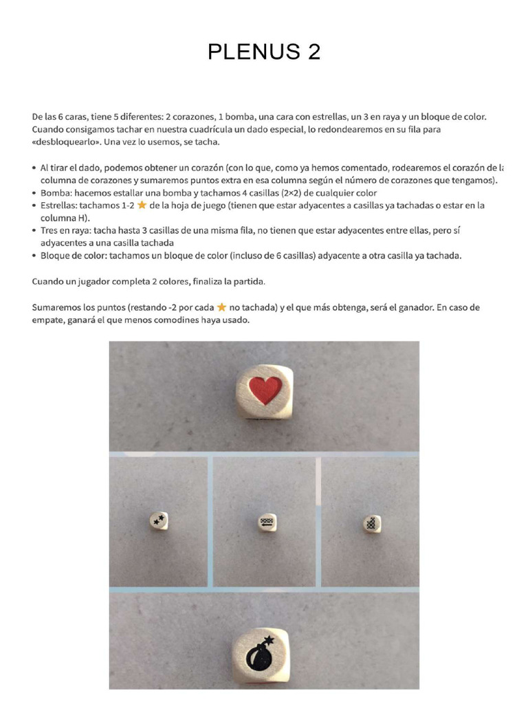 PLENUS2 Reglas | PDF