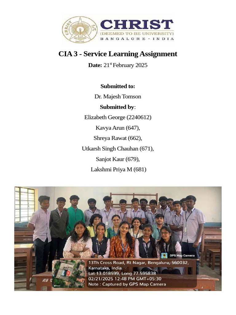 Service Learning Report | PDF | Vaccines | Pandemic