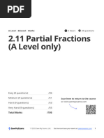 Partial Fractions Worksheet | PDF | Algebra | Mathematics