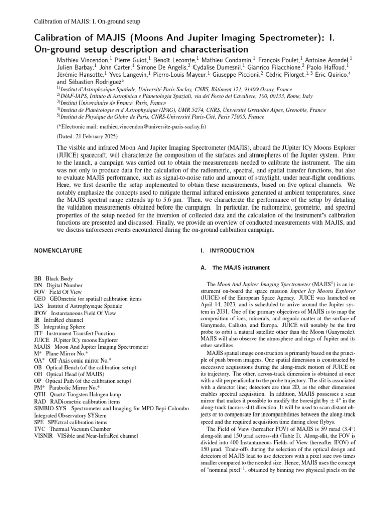 2502.15661v1 | PDF | Field Of View | Infrared