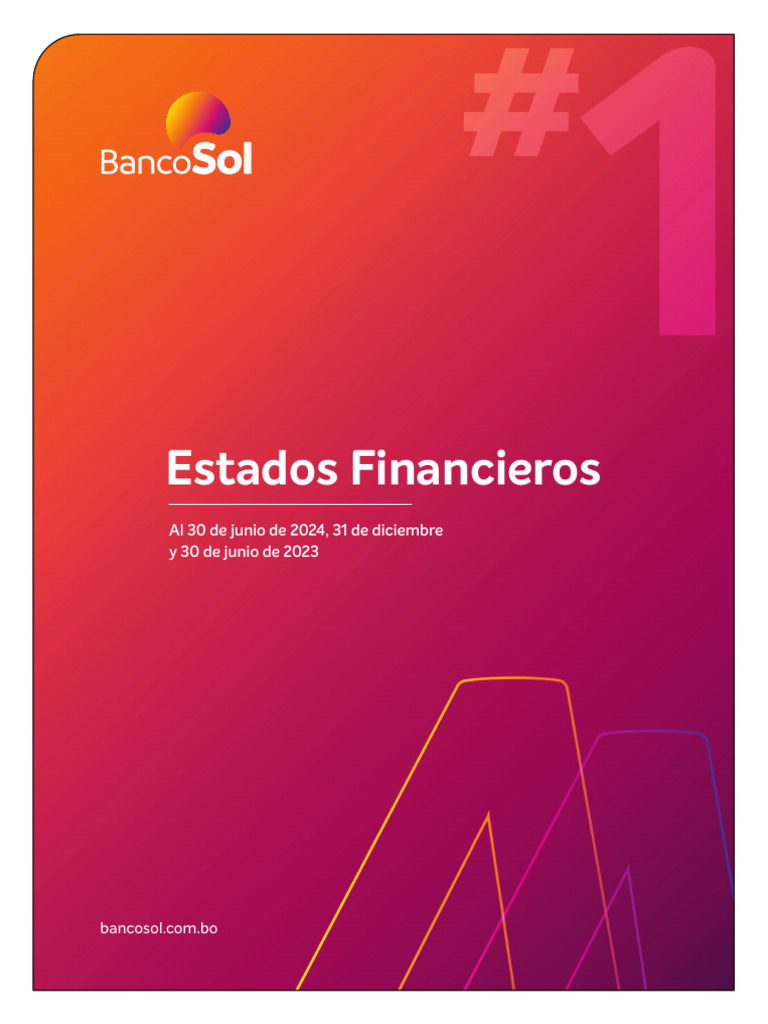 Bancosol Eeff 2023-2024 Junio | PDF | Bancos | Economía Financiera