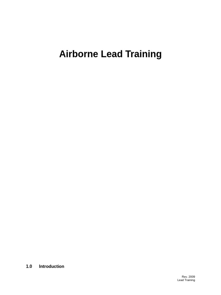 Lead Airborne Lead Training | PDF | Personal Protective Equipment | Lead