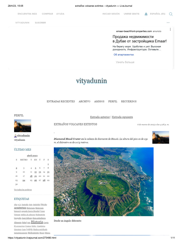 Extraños Volcanes Extintos - Vityadunin - LiveJournal | PDF | Arboles ...