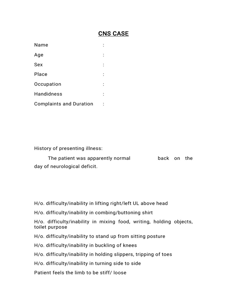 Proforma (CNS&CVS) | PDF | Anatomical Terms Of Motion | Primate Anatomy