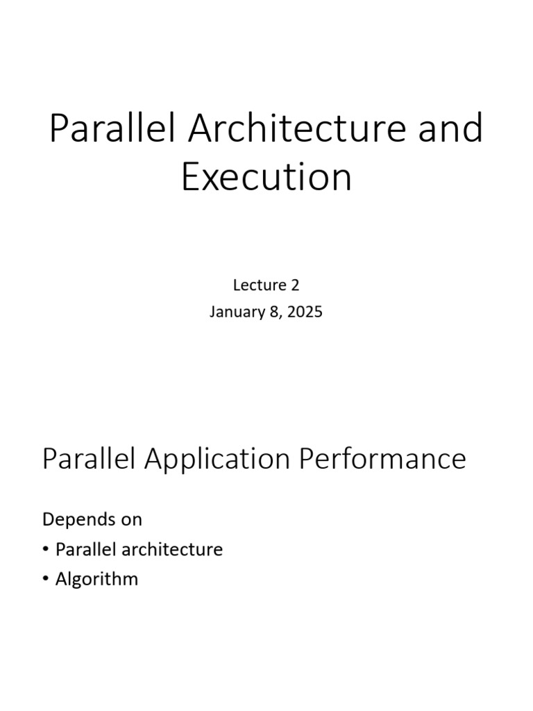 2.ParallelArchExec | PDF | Message Passing Interface | Parallel Computing