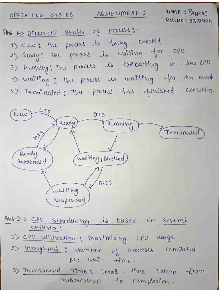Operating System 2 | PDF