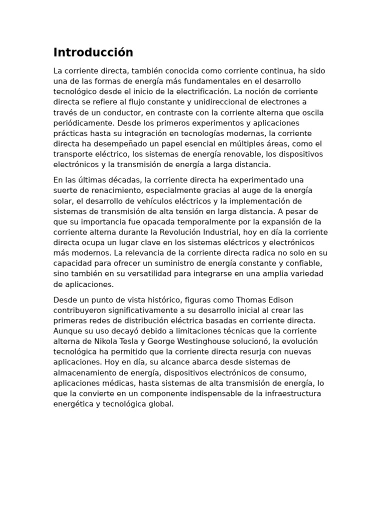 Corriente Directa | PDF | Corriente continua | Corriente eléctrica