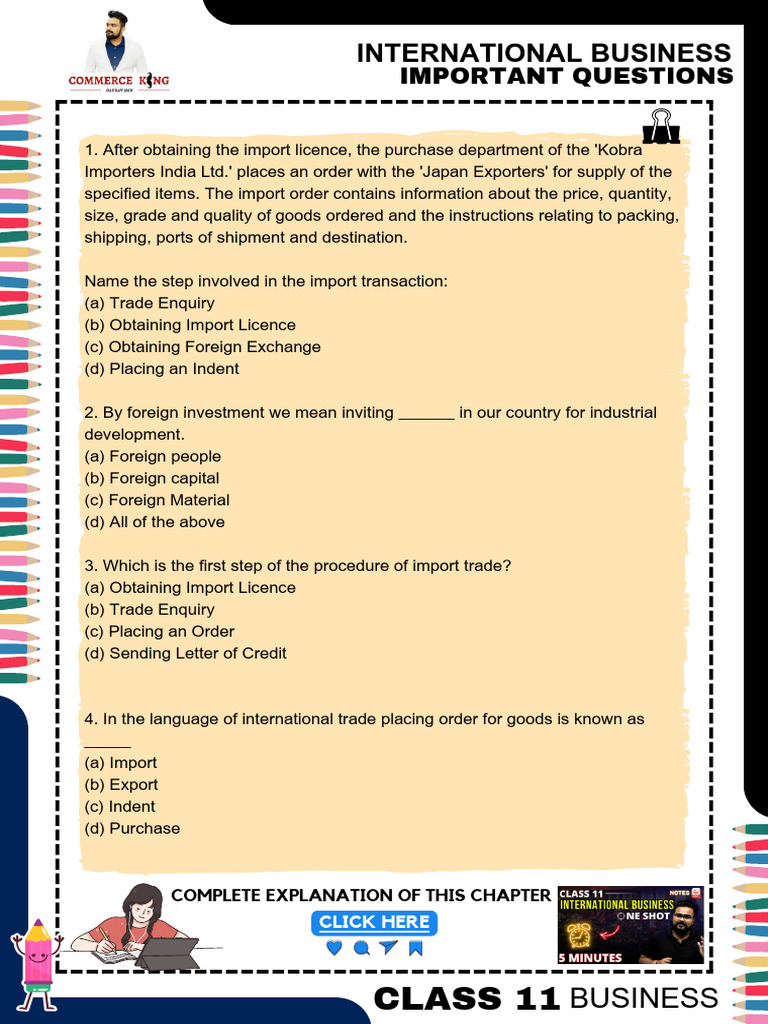 Worksheet International Business | PDF | World Trade Organization | Non ...