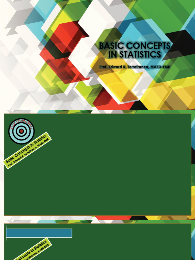 Lesson 1-Basic Concepts in Statistics Materials | PDF | Level Of ...