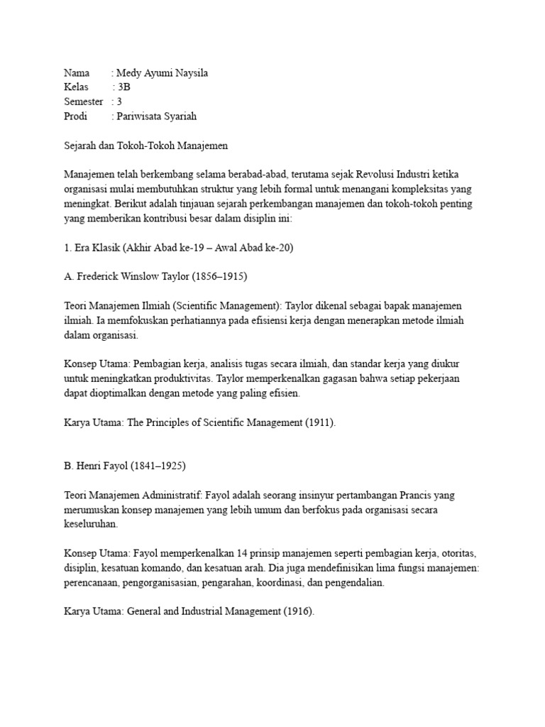 Tugas Ayumi Naysila Pariwisata Syariah 3B | PDF