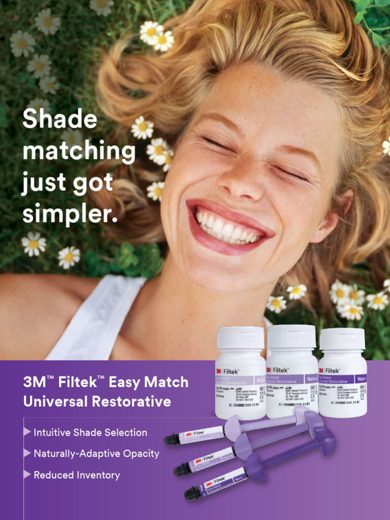 3M Brochure Filtek Easy Match Engels | PDF | Tooth Enamel | Dentin