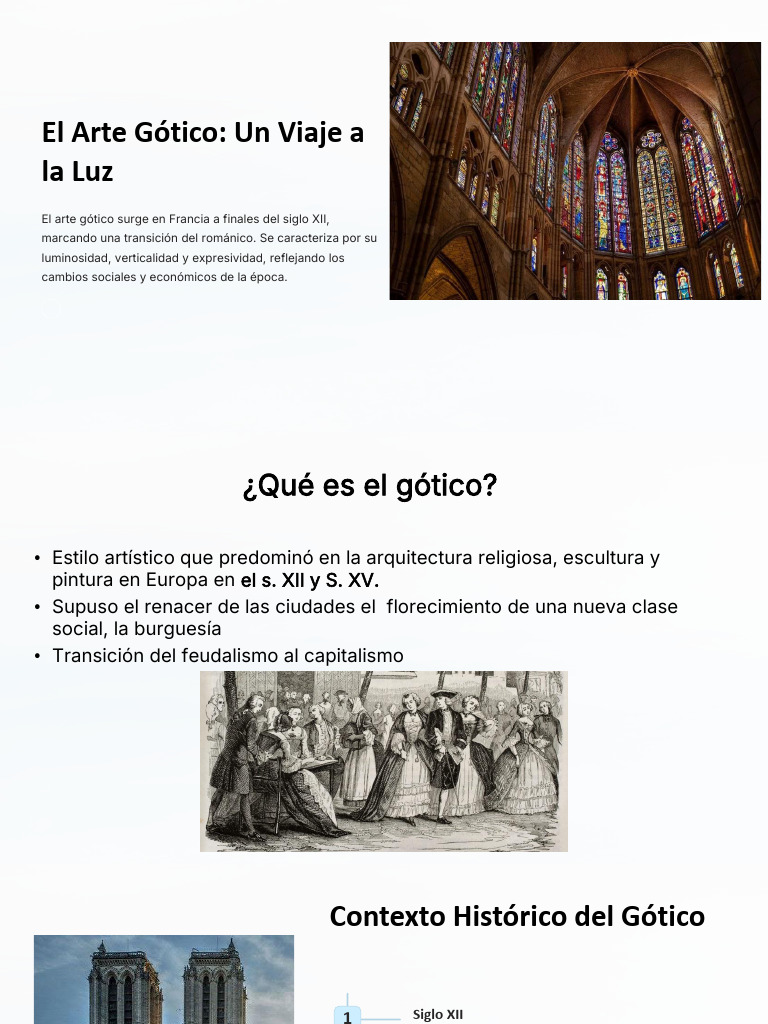 Presentación Arte Gótico | PDF | Arquitectura gótica | Estilo
