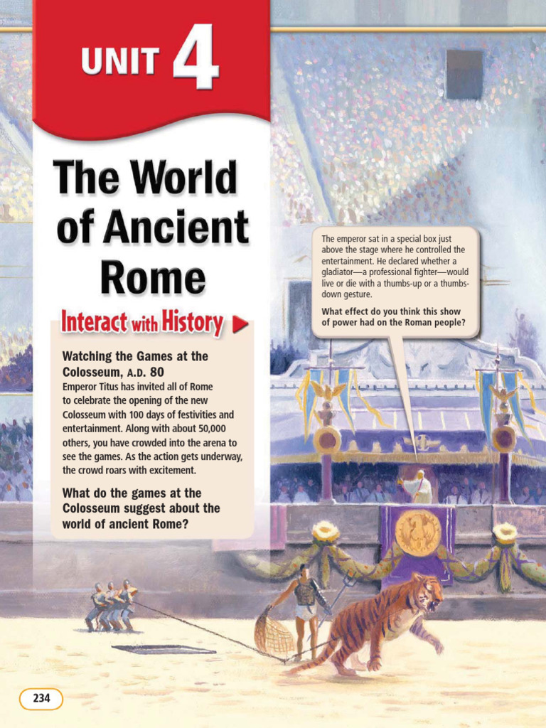UNIT 6 - ANCIENT ROME (World History - McDougall) | PDF | Roman ...