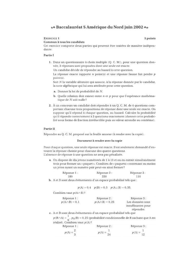 Annal de Bac | PDF