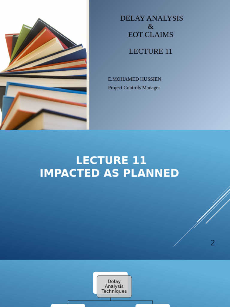 CLAIMS - EOT - Lecture11 | PDF