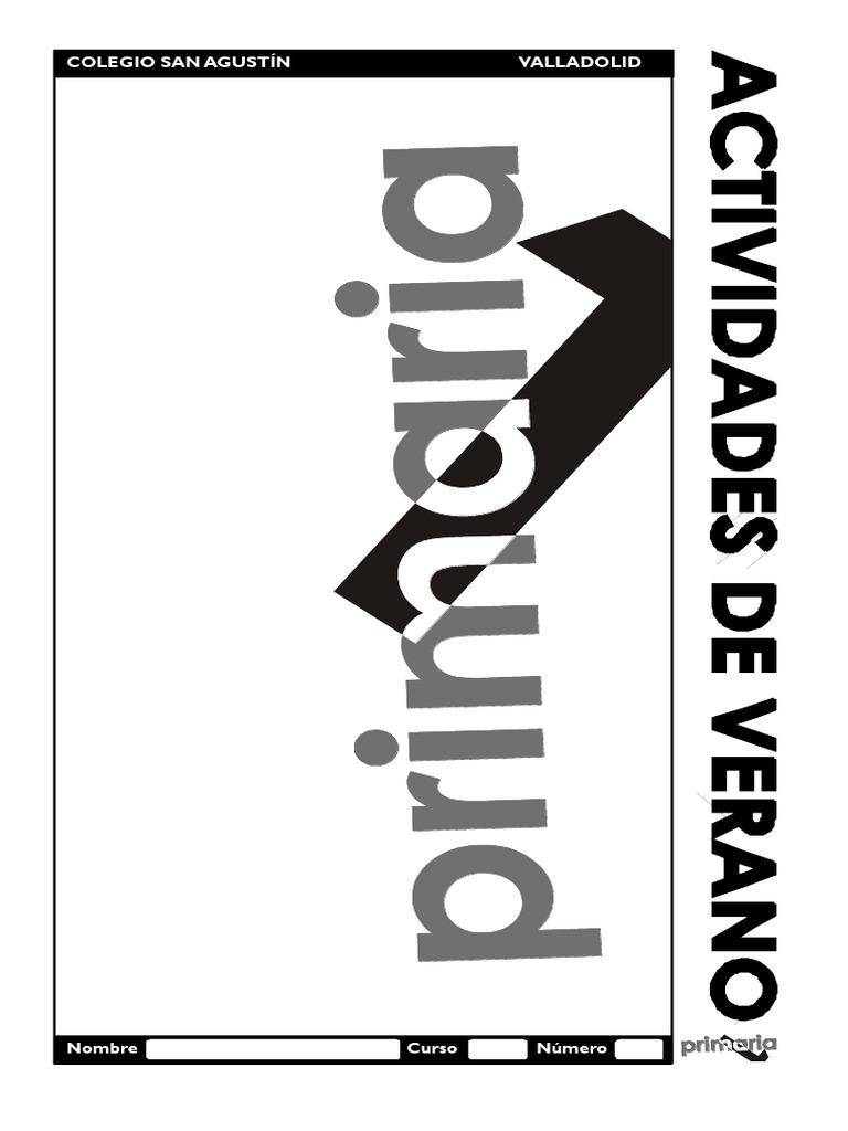 Cuaderno de Verano 1º Primaria San Agustín | PDF