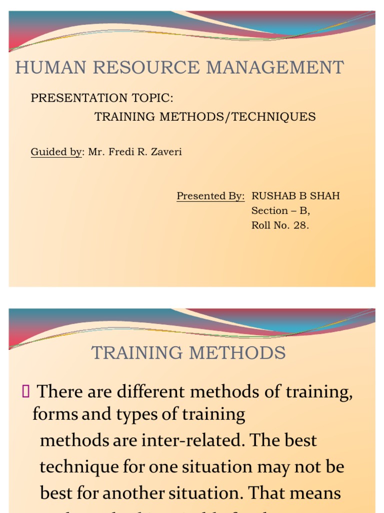 Training Methods | PDF