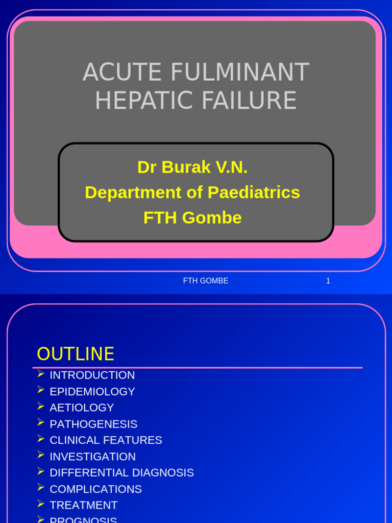 Acute Fulminant Hepatic Failure | PDF | Apoptosis | Hepatitis