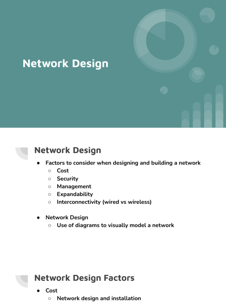 Key Factors in Network Design | PDF
