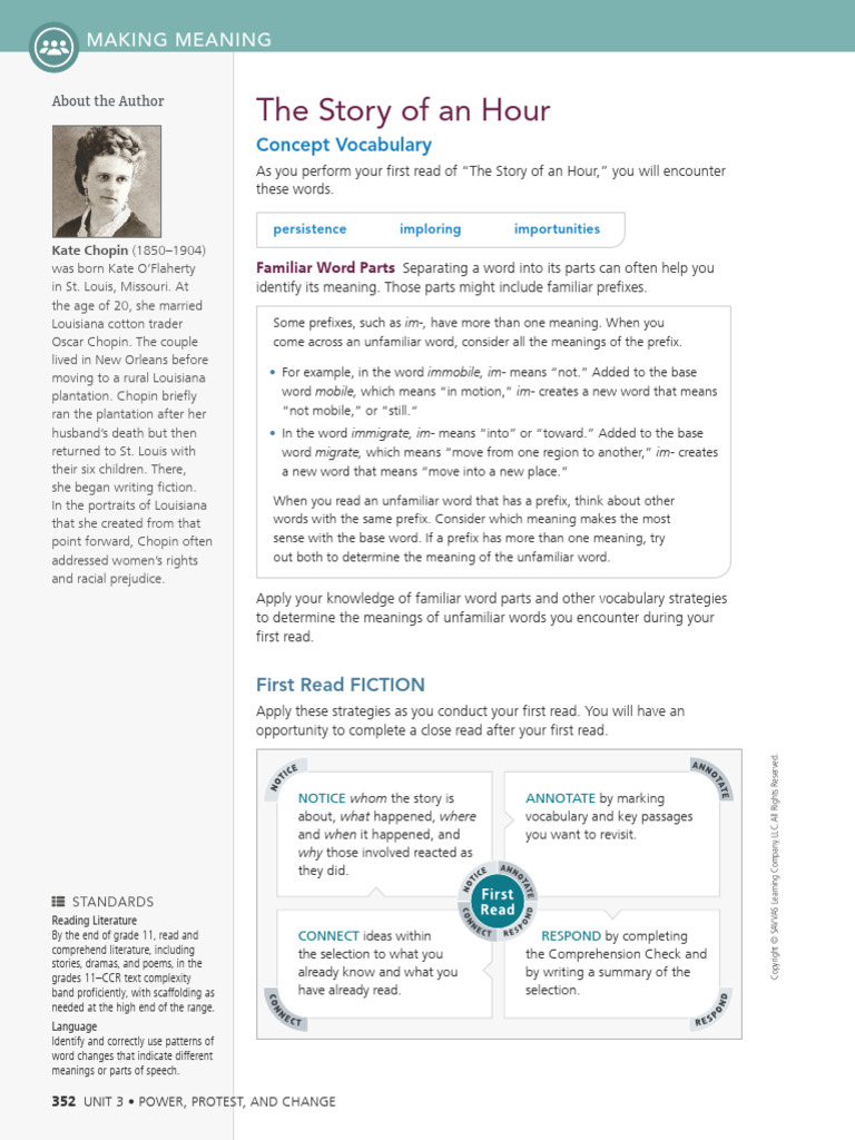 The Story of An Hour (PDF) 11 | PDF