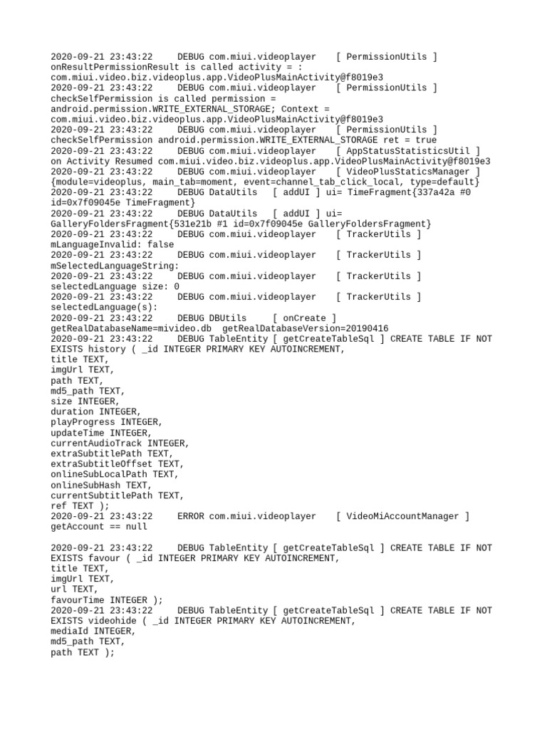 MIUI VideoPlayer Debug Log | PDF | Proxy Server | Debugging