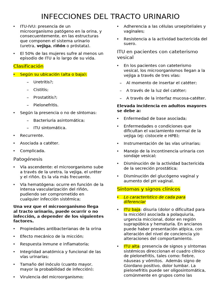 Infección de Tracto Urinario CIE 10 | PDF | Infección del tracto ...