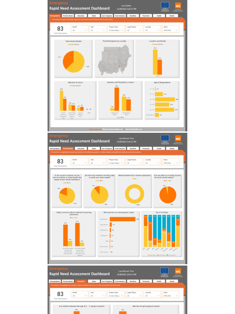 Rapid Needs Assessment - 2023 White Nile State | PDF