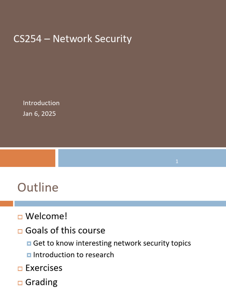Lecture 1 - intro | PDF | Security | Computer Security