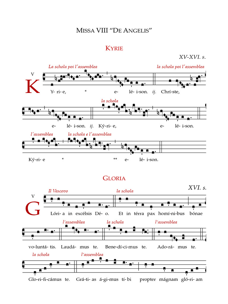 Missa VIII "De Angelis" e Credo III | PDF