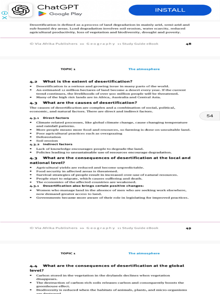 Geography notes grade 11 | PDF