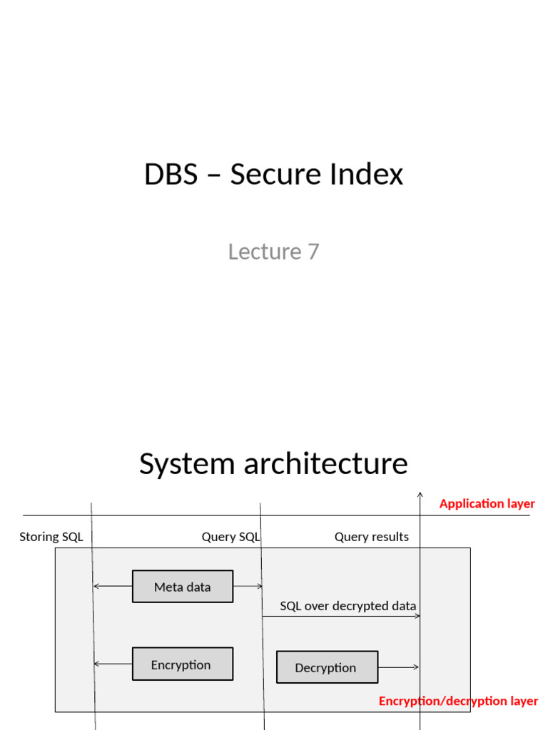 DBS Lecture7 | PDF