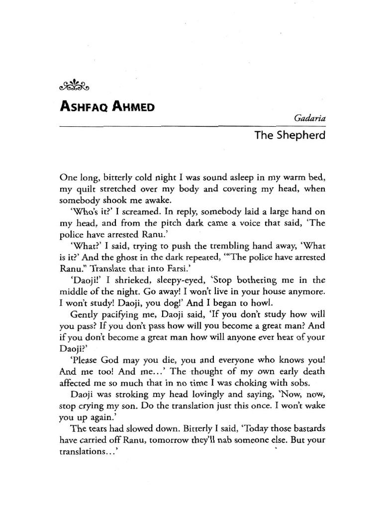 The Shepherd Ashfaq Ahmed | PDF