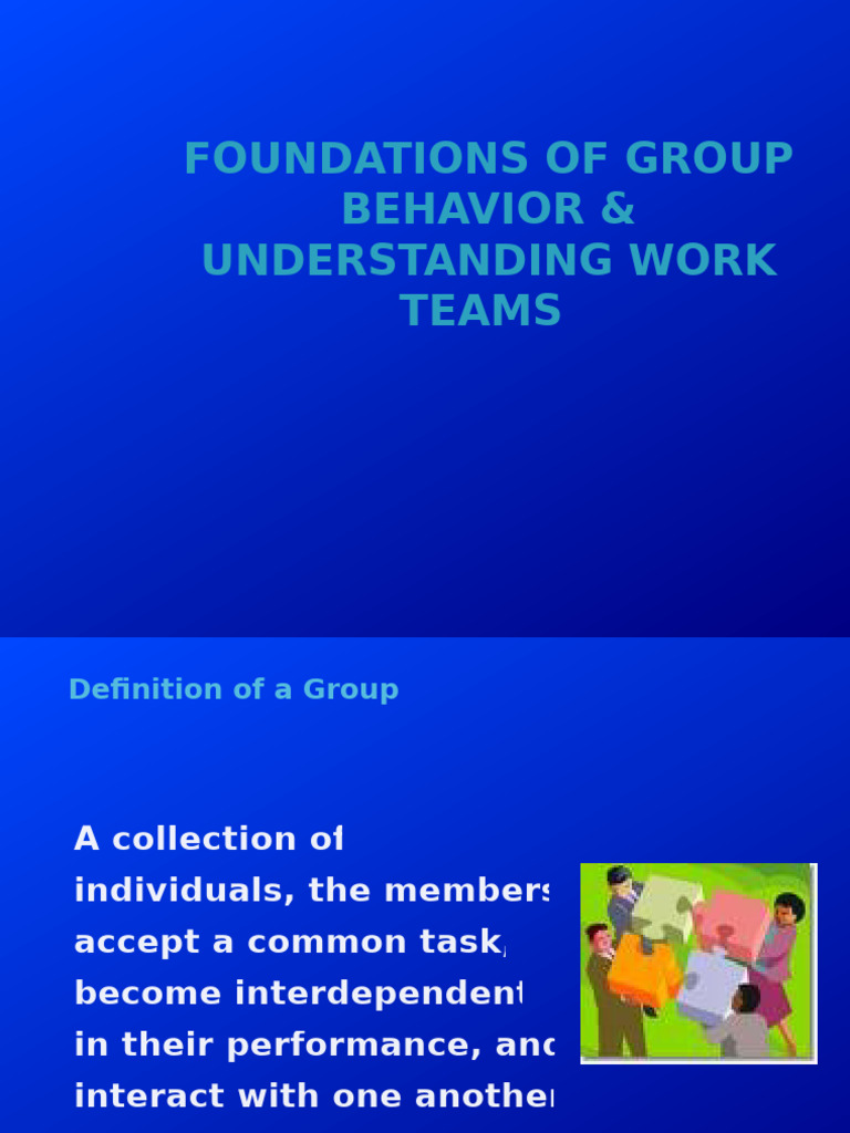Understanding Group Behavior and Teams | PDF | Social Psychology ...