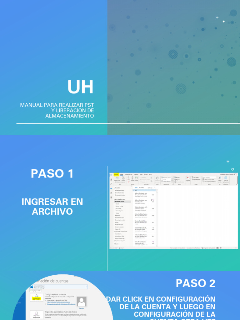Manual PST | PDF | Ventana (informática) | Archivo de computadora