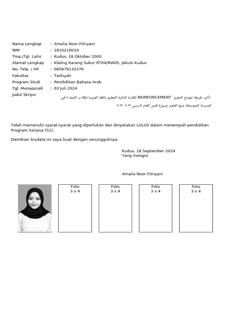 biodata(3) | PDF