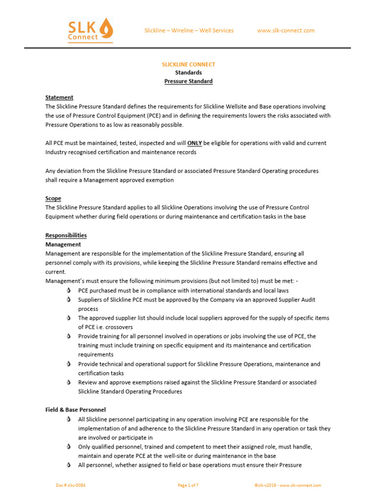 Pressure Standard | PDF | Certification