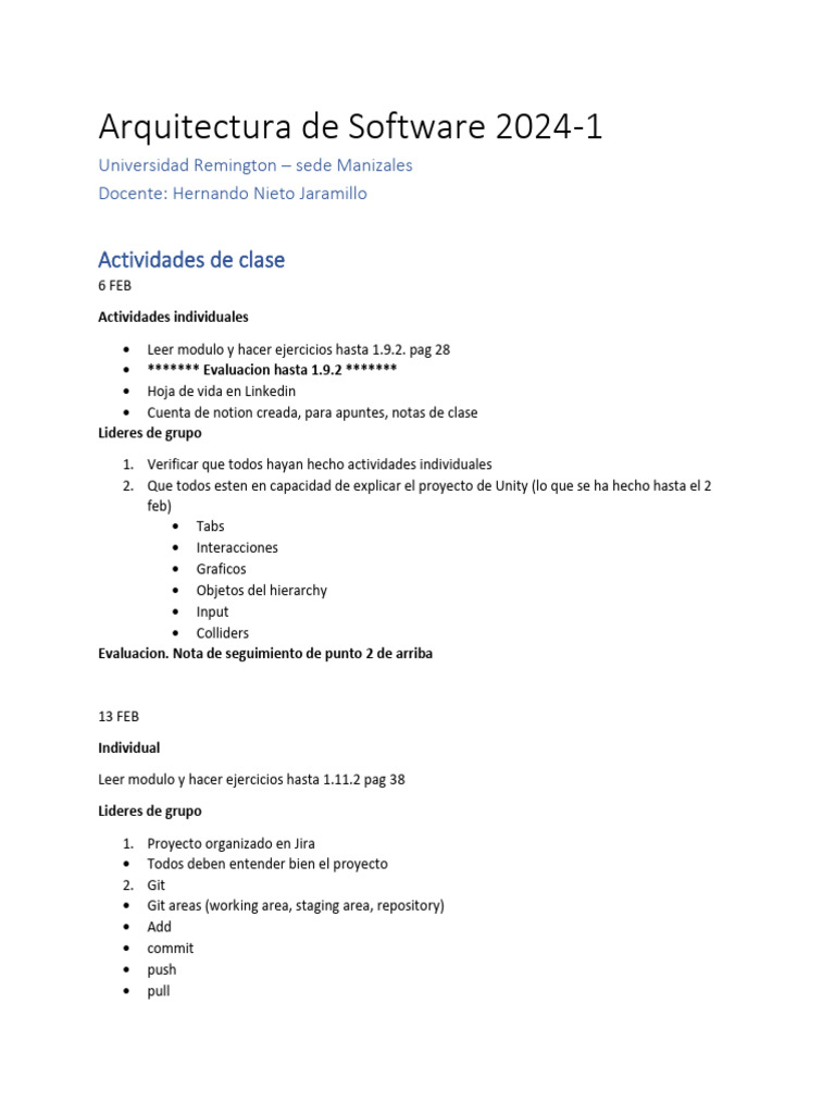 Actividades de clase | PDF