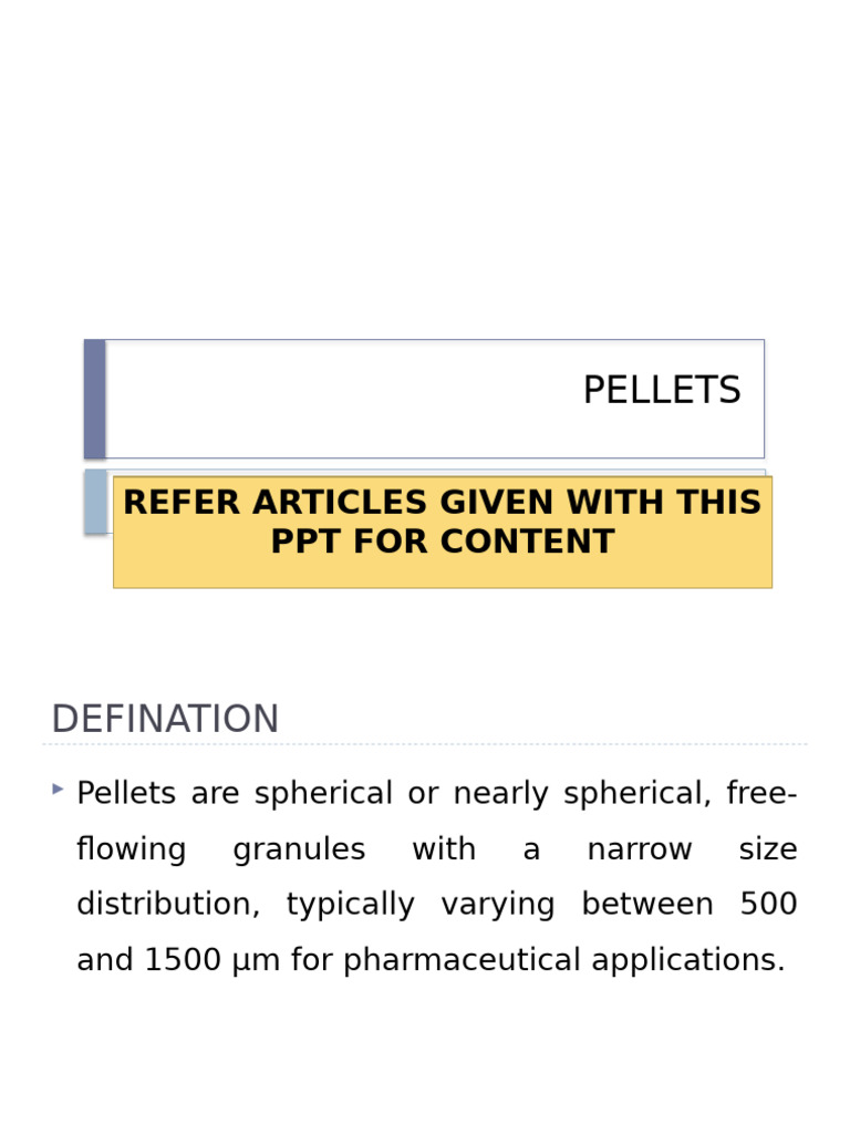Pellets | PDF | Extrusion | Polyethylene Glycol
