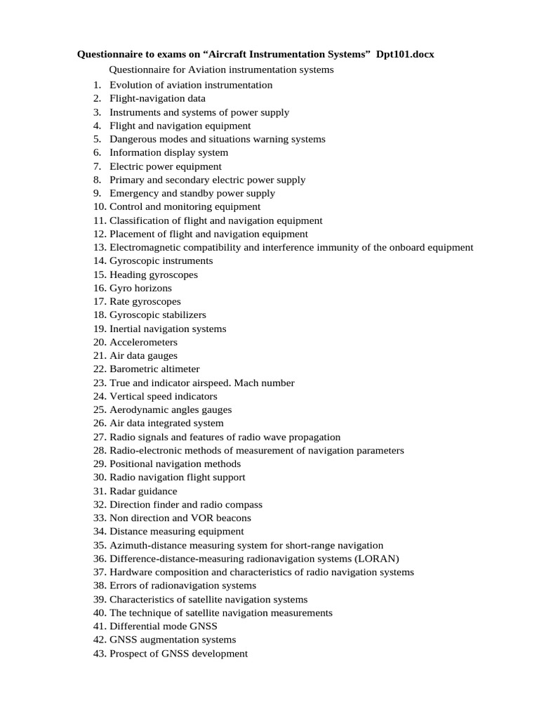 Questionnaire To Exams On AIS | PDF | Navigation | Wireless