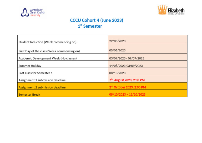 Academic Calendar | PDF