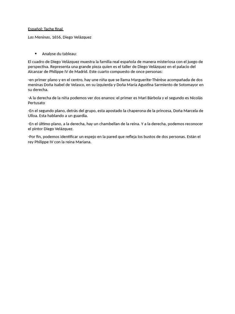 Espagnol Tache Final | PDF