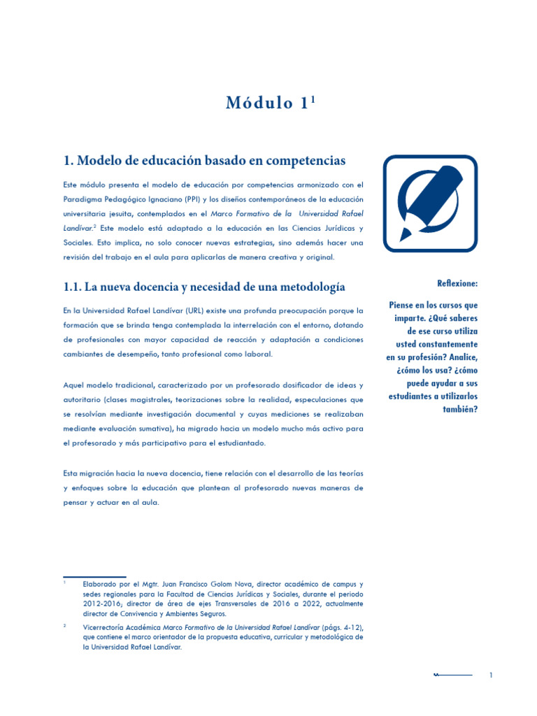 Módulo 1 Modelo de Educacion Basado en Competencias-1 | PDF | Aprendizaje | Evaluación
