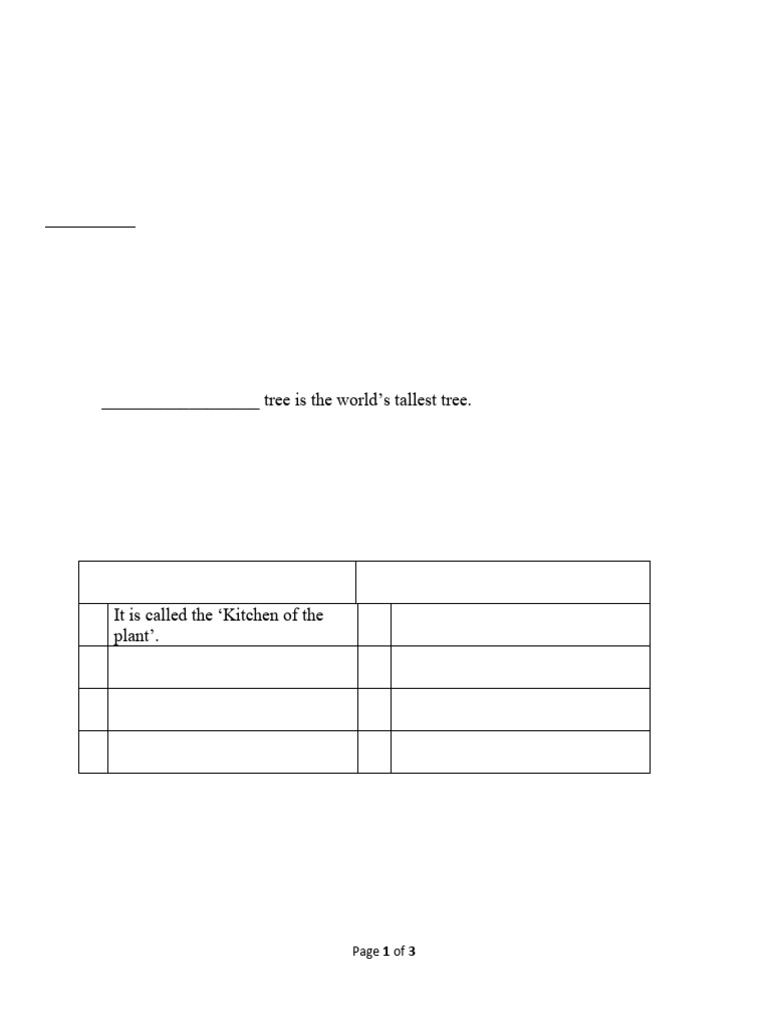 EVS Enrichment Assessment 2021-22 | PDF
