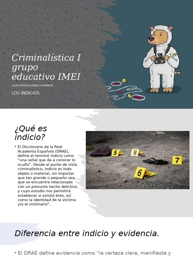 Indicios | PDF | Evidencia | Importar