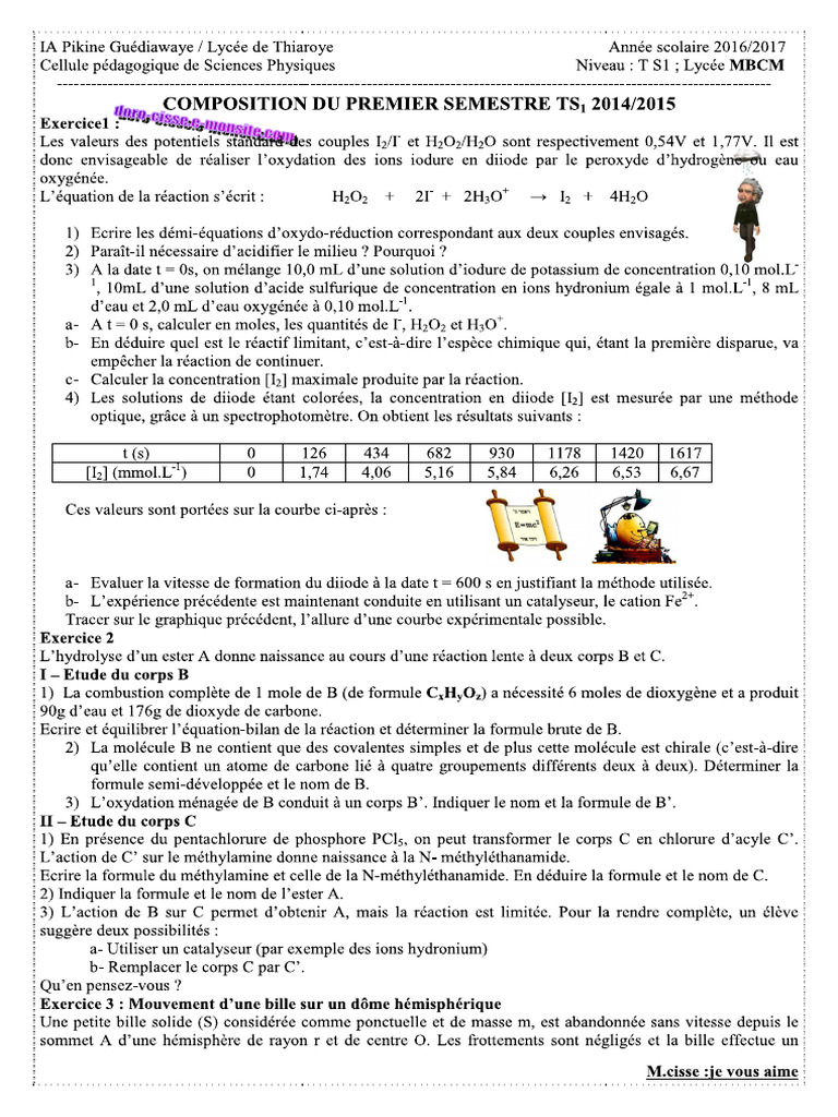 composition-du-premier-semestre-ts1-2014-2015 | PDF