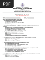 First Periodical Test Filipino | PDF